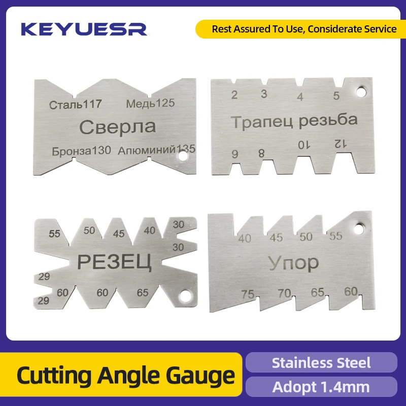 Machining Threads Screw Cutting Gauge Angle Arc Model Angles Measure Tool Stainless Steel Angle ...