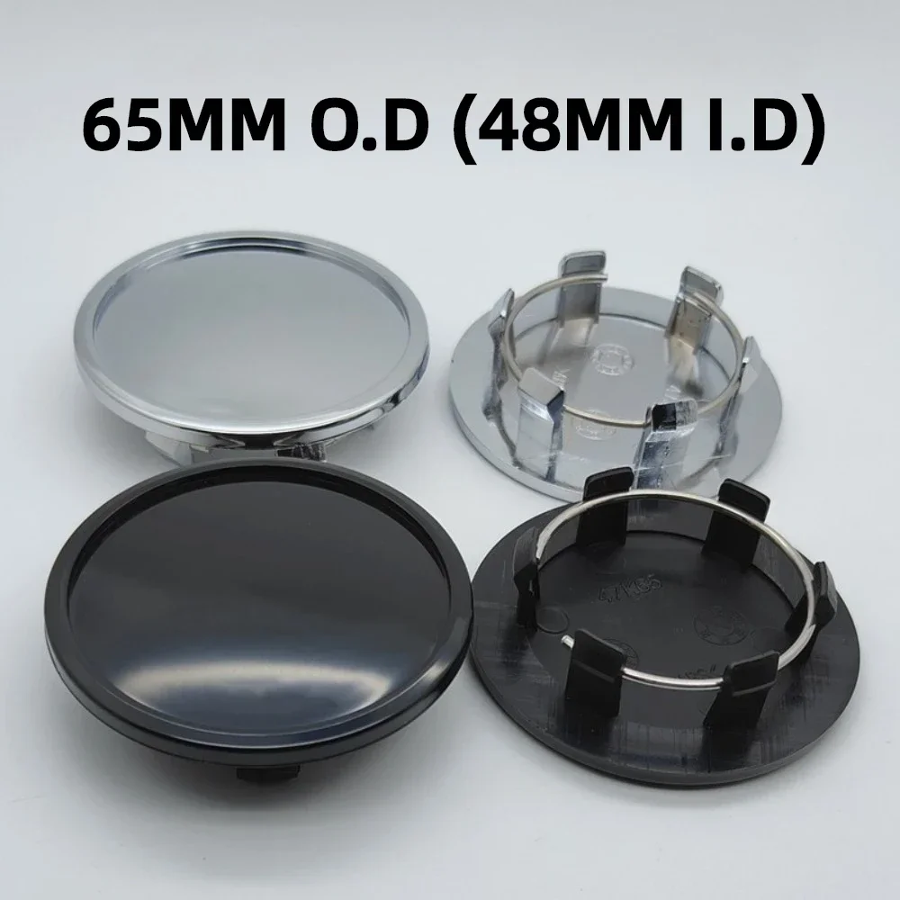 4pcs ABS 65mm (48mm Inner ) Blank Car Wheel Center Caps Universal ...