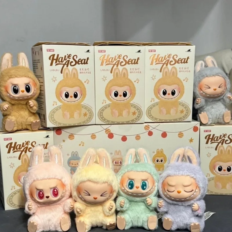 New POP MART Macaron 2nd Generation Labu Sitting Party Vinyl Plush ...