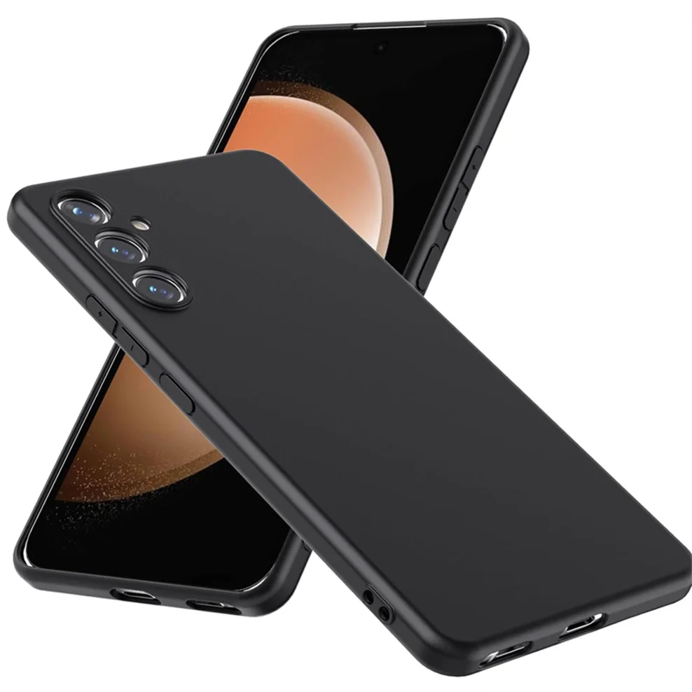 TPU Case for Samsung S23 FE 5G Soft Anti-Shock Black Phone Cases S 23 ...