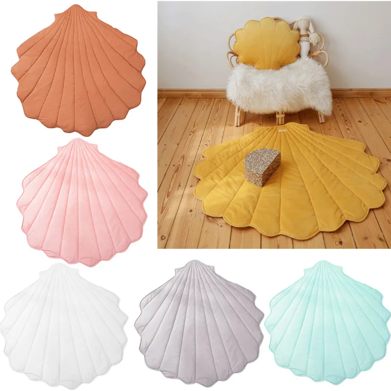 Cotton-Baby-Sleeping-Mattress-Children-Rugs-For-Nursery-Shell-Type-Play ...