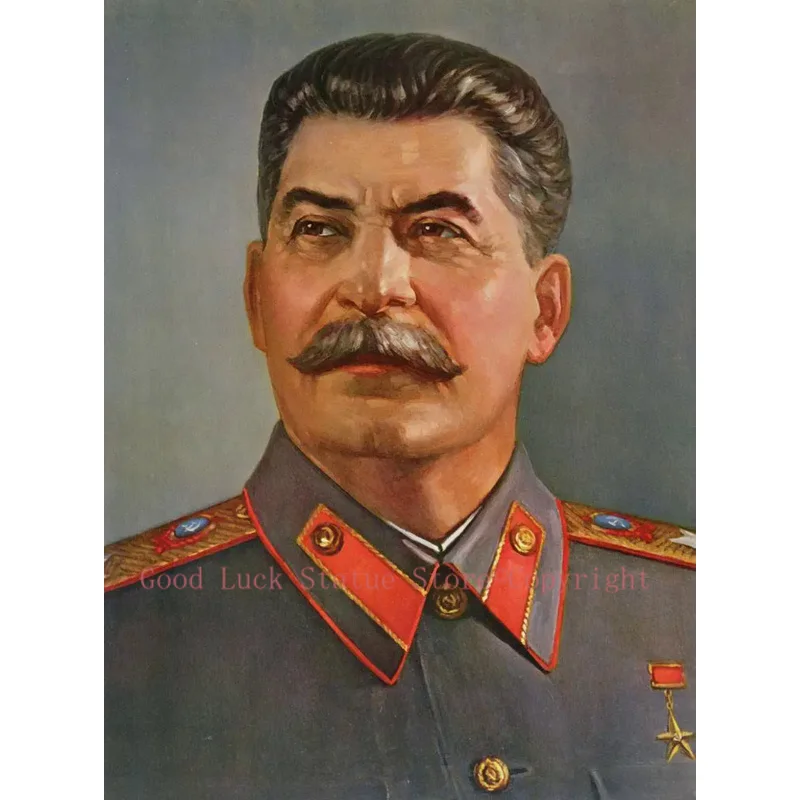 Grosir-lukisan-TOP-art-kualitas-baik-SOVIET-WW2-joseph-stalin-potret ...