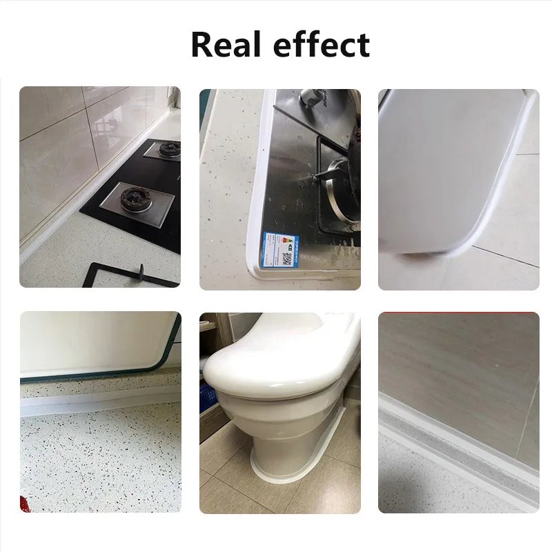 Joint d'étanchéité,Autocollants étanches en PVC pour fissures d'évier ...