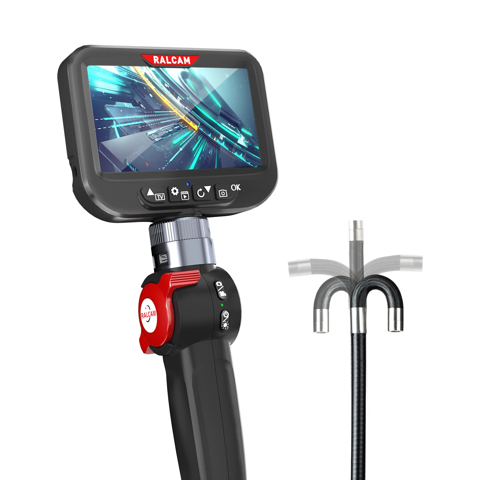 H406B-Ip67-Waterproof-Car-Endoscope-4-3Inch-Lcd-Hd-Portable-Endoscope ...