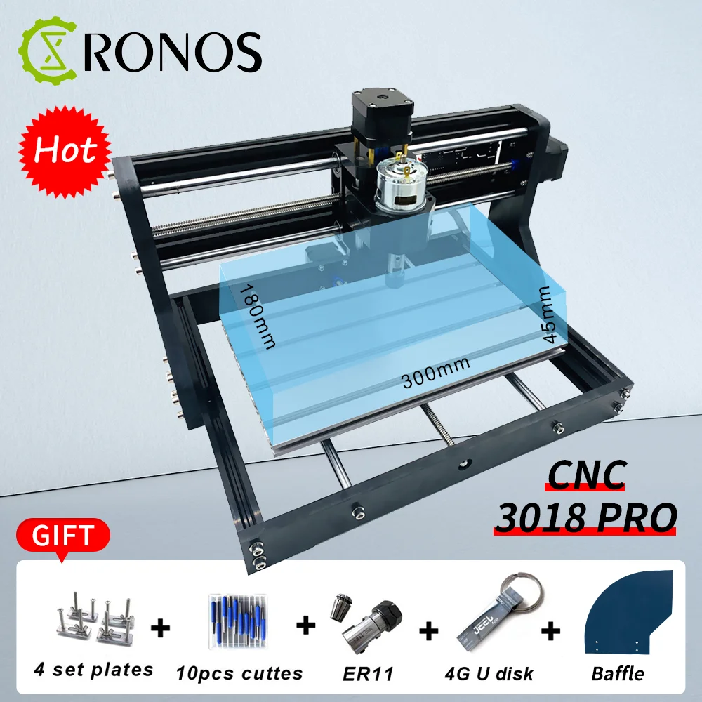 Cnc Router 3018 Pro Laser Engraver Wood Diy Grbl Control 3 Axis With ...