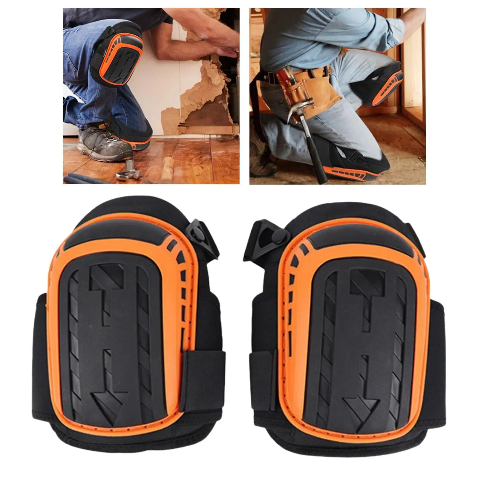 2Pcs-Professional-Knee-Pads-With-Heavy-Duty-Foam-Padding-and ...