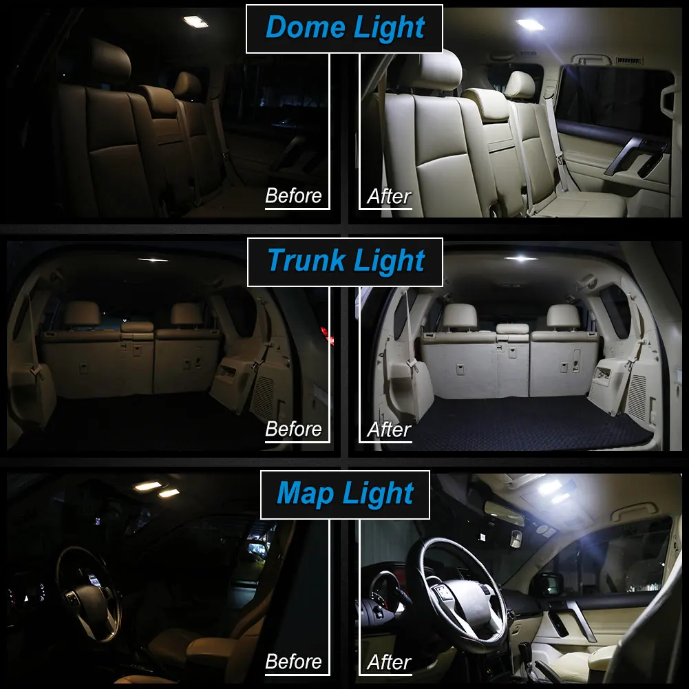 White Interior Car Lights
