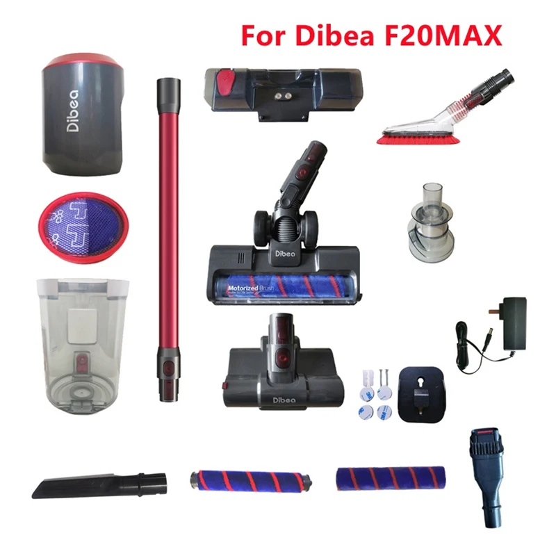 Accessories-for-Dibea-F20MAX-Handheld-Vacuum-Cleaner-Mop-Cloth-Filter-brush-Roller-Brush-Water ...