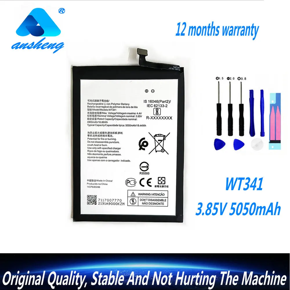 Bateria original de 5050mAh para Nokia, WT341, G11, G21, C21 +, TA-1433 ...
