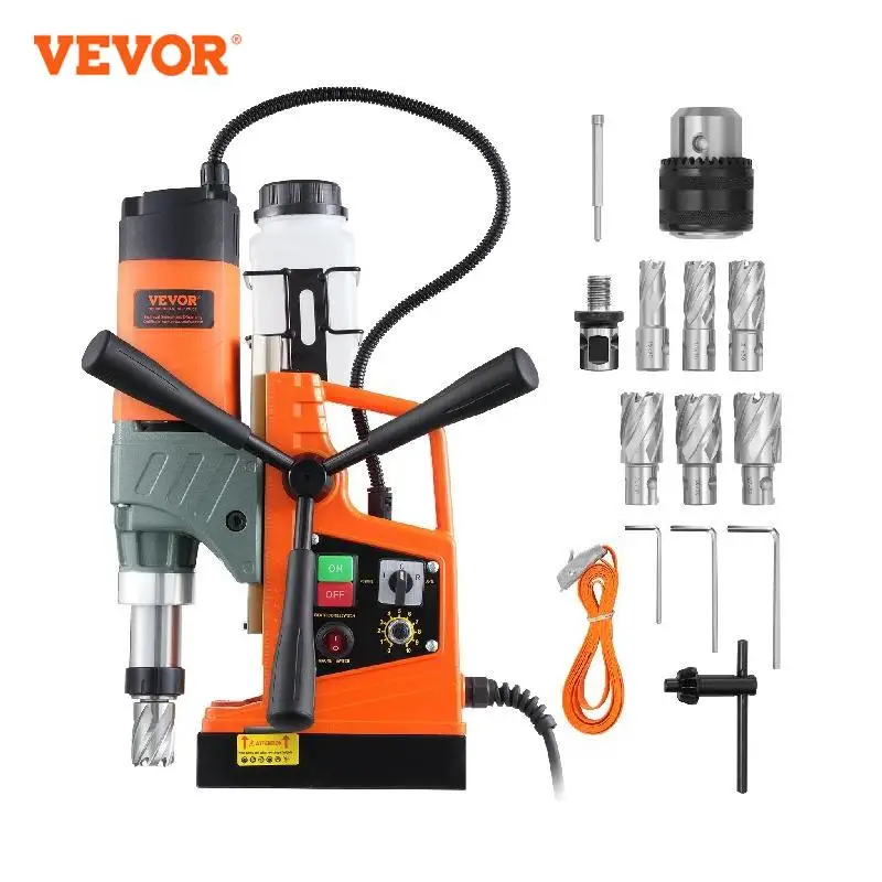 VEVOR-1450W-Magnetic-Drill-2-Boring-Diameter-12500-12800N-Portable ...