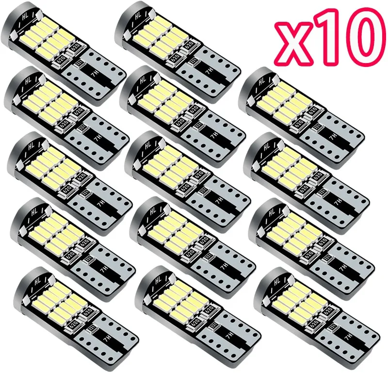 10pcs-T10-Led-Canbus-No-Error-Car-Interior-Light-T10-26-SMD-4014-Chip ...