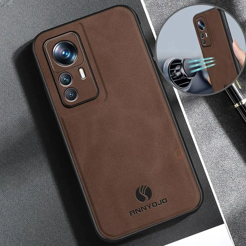 Mi12t-12tpro-Magnetic-Sheepskin-Leather-Case-For-Xiaomi-Mi-12T-Pro-12 ...