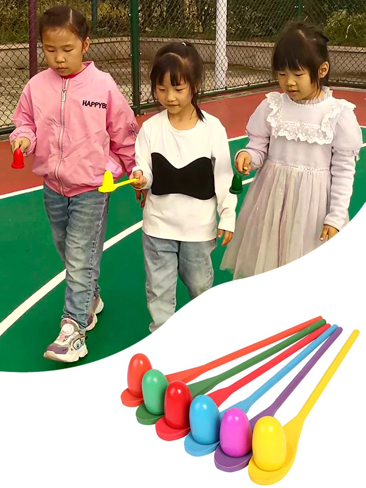 Wooden-Egg-And-Spoon-Race-Kid-Balance-Training-Concentration-Child ...