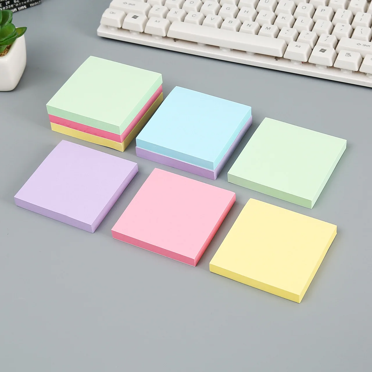 100-Sheets-Self-Adhesive-Memo-Pads-Sticky-Bookmark-See-Through-Posted ...