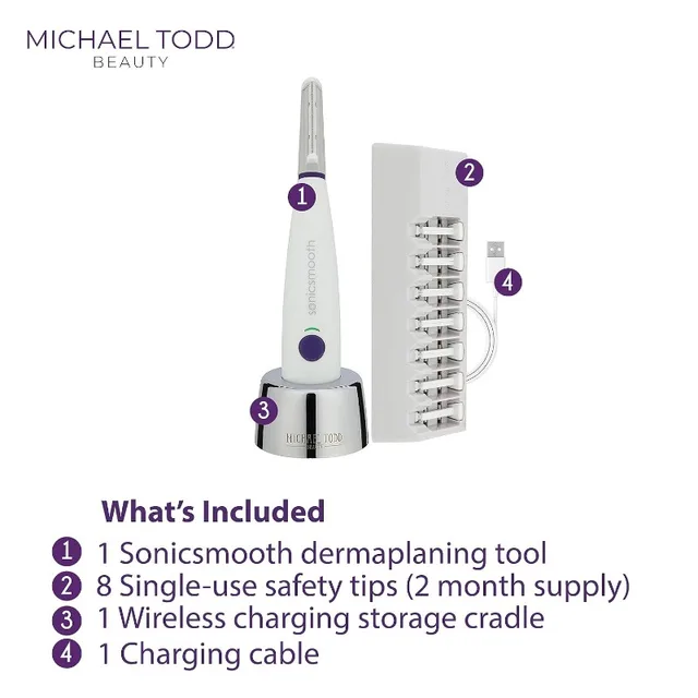 Michael Todd Beauty – Sonicsmooth – SONIC Technology Dermaplaning Tool ...