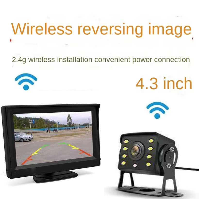 JISUIDA Wireless reversing camera "HD TFT LCD folding truck bus parking ...