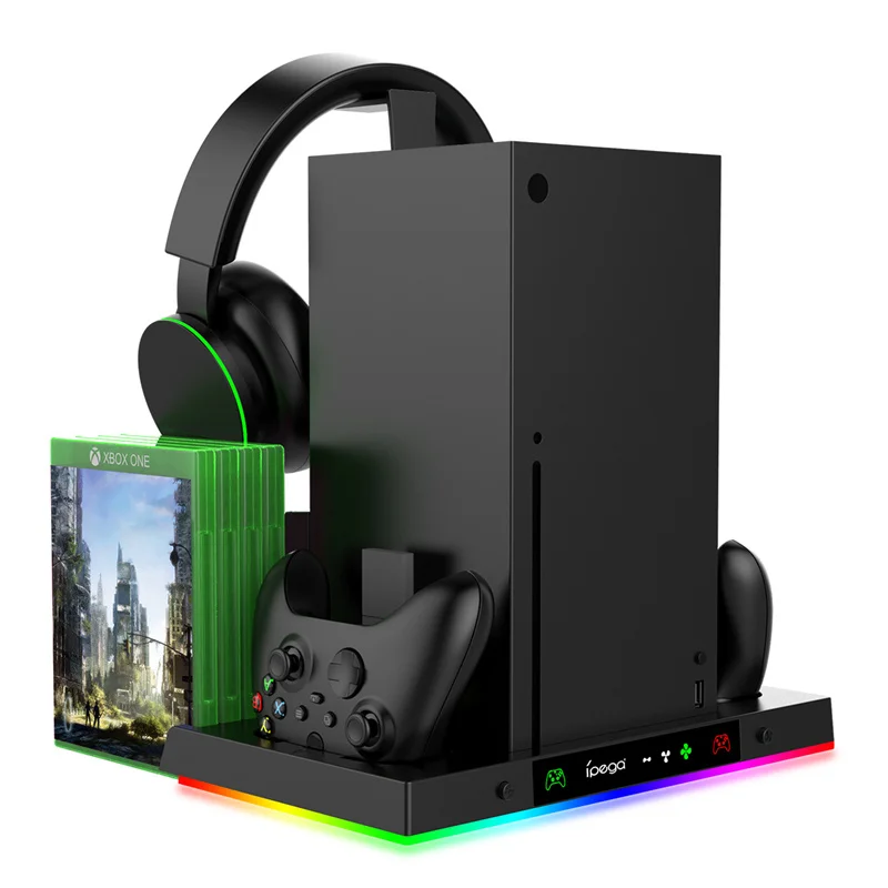 For-Xbox-Series-X-Console-Controller-Accessories-Rgb-Leg-Light-Cooling ...