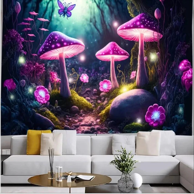 BASIC-SSAT-FRENCH-Tapestry-Mysterious-Hanging-Psychedelic-Trippy ...