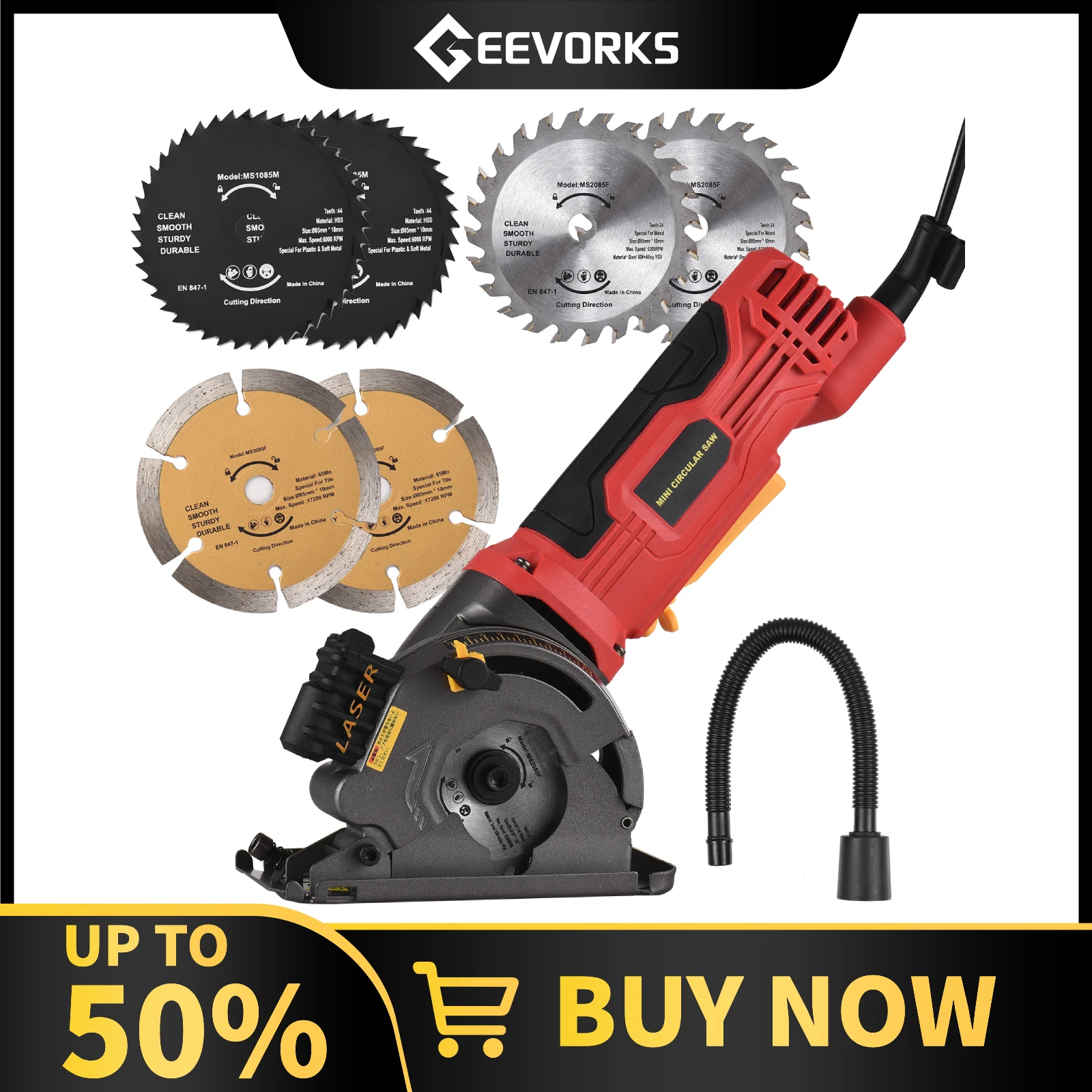 Geevorks-Electric-Mini-Circular-Saw-580W-Multifunctional-Electric-Saw ...