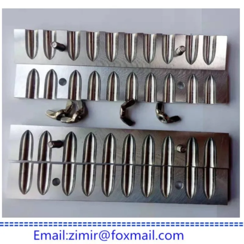 10 Holes Aluminium Bullet-shaped Manual Medicine Suppository Mold ...