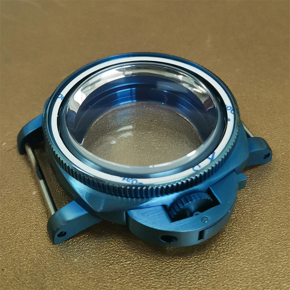 NEW Electroplated Blue Watch Case 42mm NH35, 316L Stainless Steel Case ...