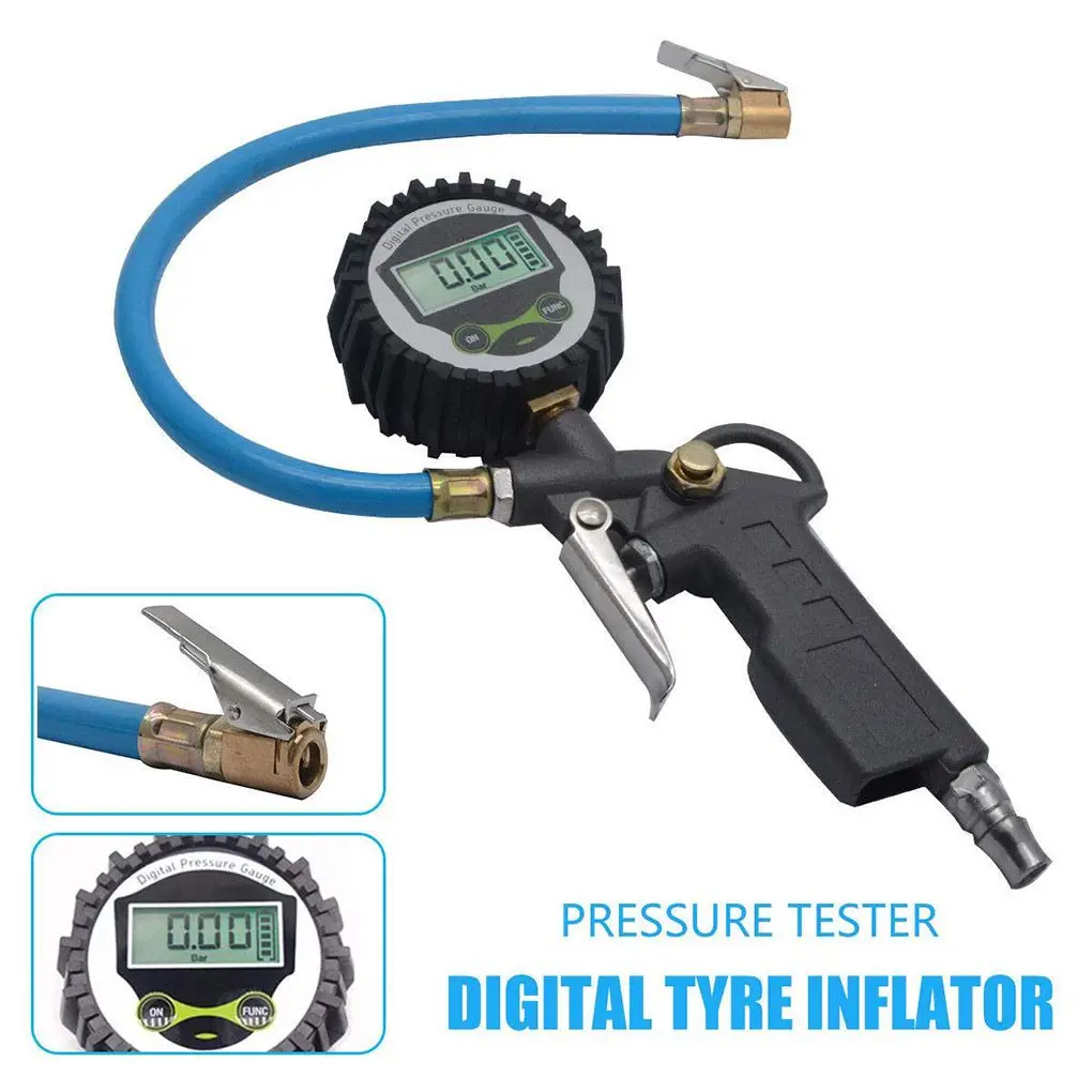 Digital-Display-Car-Tire-Air-Pressure-Inflator-Gauge-Aluminum-Alloy-LCD ...