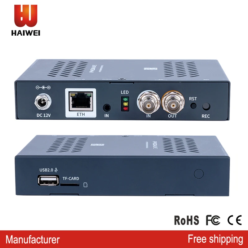 H5610S NDI POE 4streams Deinterlacing Interlaced H265 SDI to IP SRT ...
