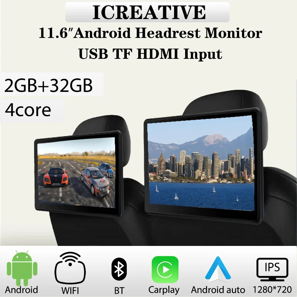 11-6-Android-Headrest-Monitor-IPS-Display-for-Car-Rear-Seats ...