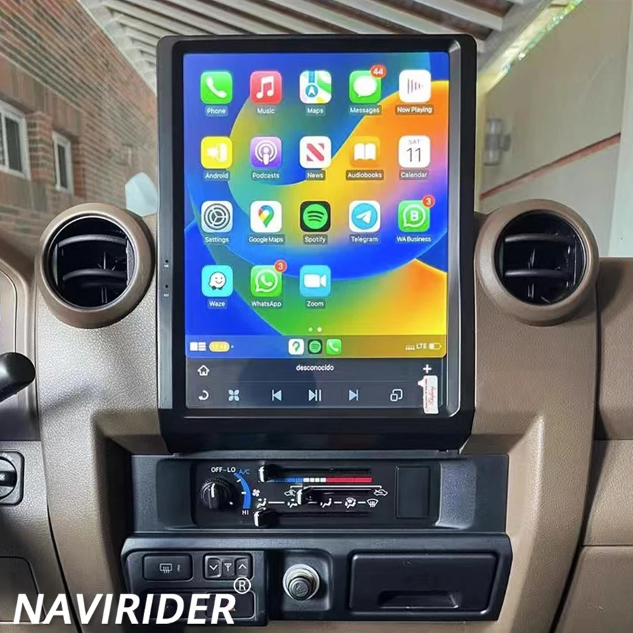 13inch Android 13 Screen For Toyota Land Cruiser LC70 LC75 LC76 2007 ...