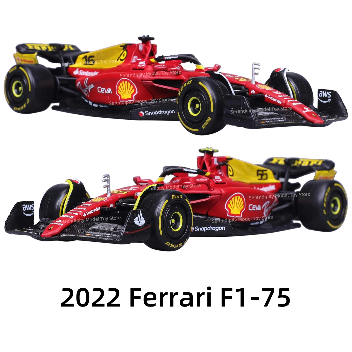Bburago 1:43 Ferrari 2022 F1 75 Redbull RB18 McLaren MCL36 W13E C42 Die ...