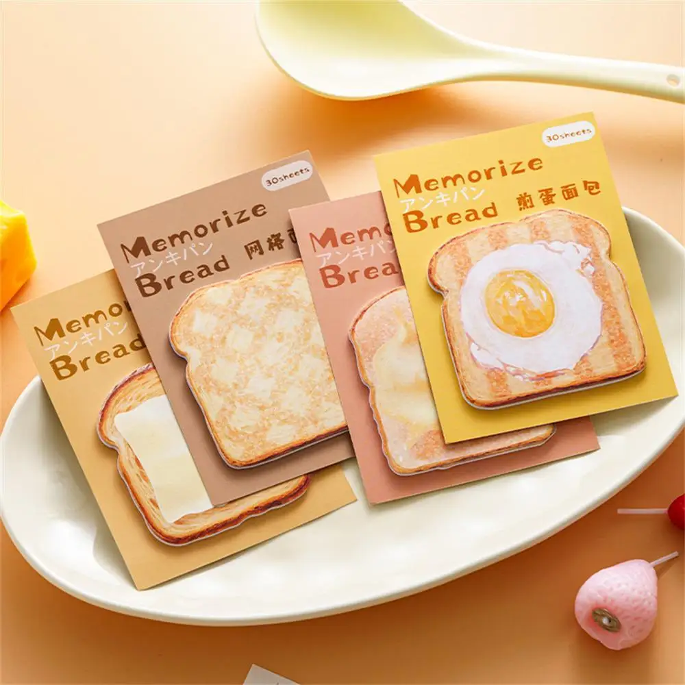 Cartoon Sticker Cute Animal Bread Toast Sticky Notes Notepad Panda Memo ...