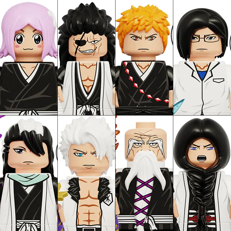 BLEACH-Mini-figuras-de-acci-n-de-dibujos-animados-de-Anime-bloques-de ...