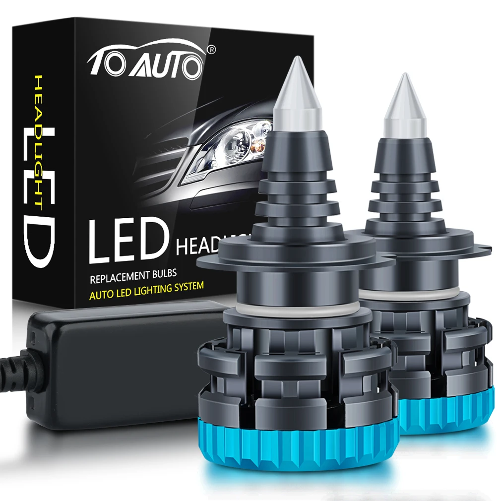 2Pcs-Quartz-Glass-H7-LED-Headlight-Bulbs-9012-9005-9006-HB3-HB4-H11-H8 ...