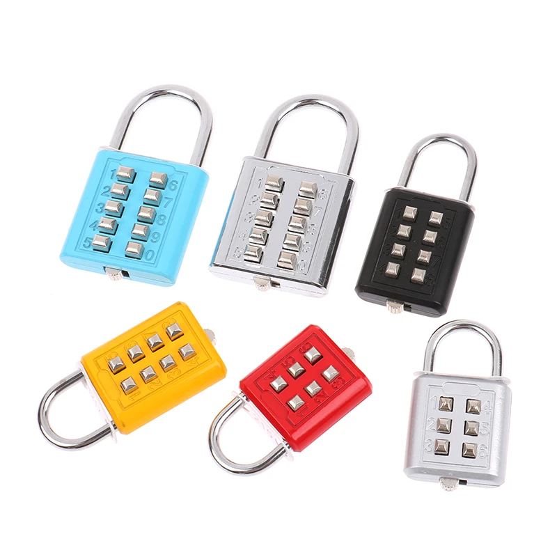 Push Button Combination Padlock | Chrome Push Password Locker - 10 ...