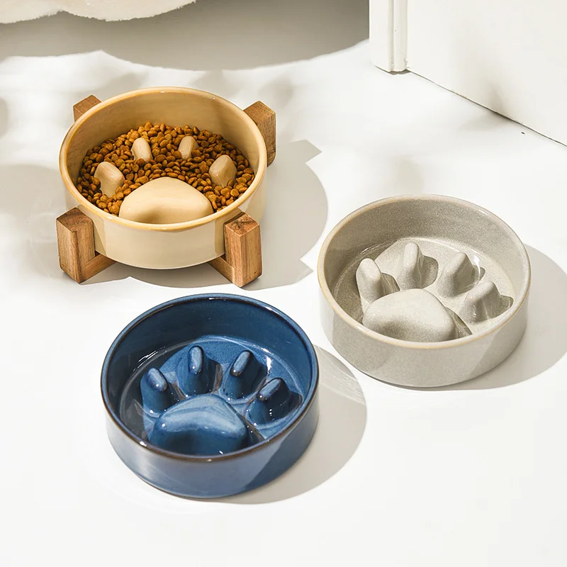 New-Slow-Food-Bowl-Ceramic-Food-Bowl-for-Dogs-and-Cats-Slow-Food-Bowl ...