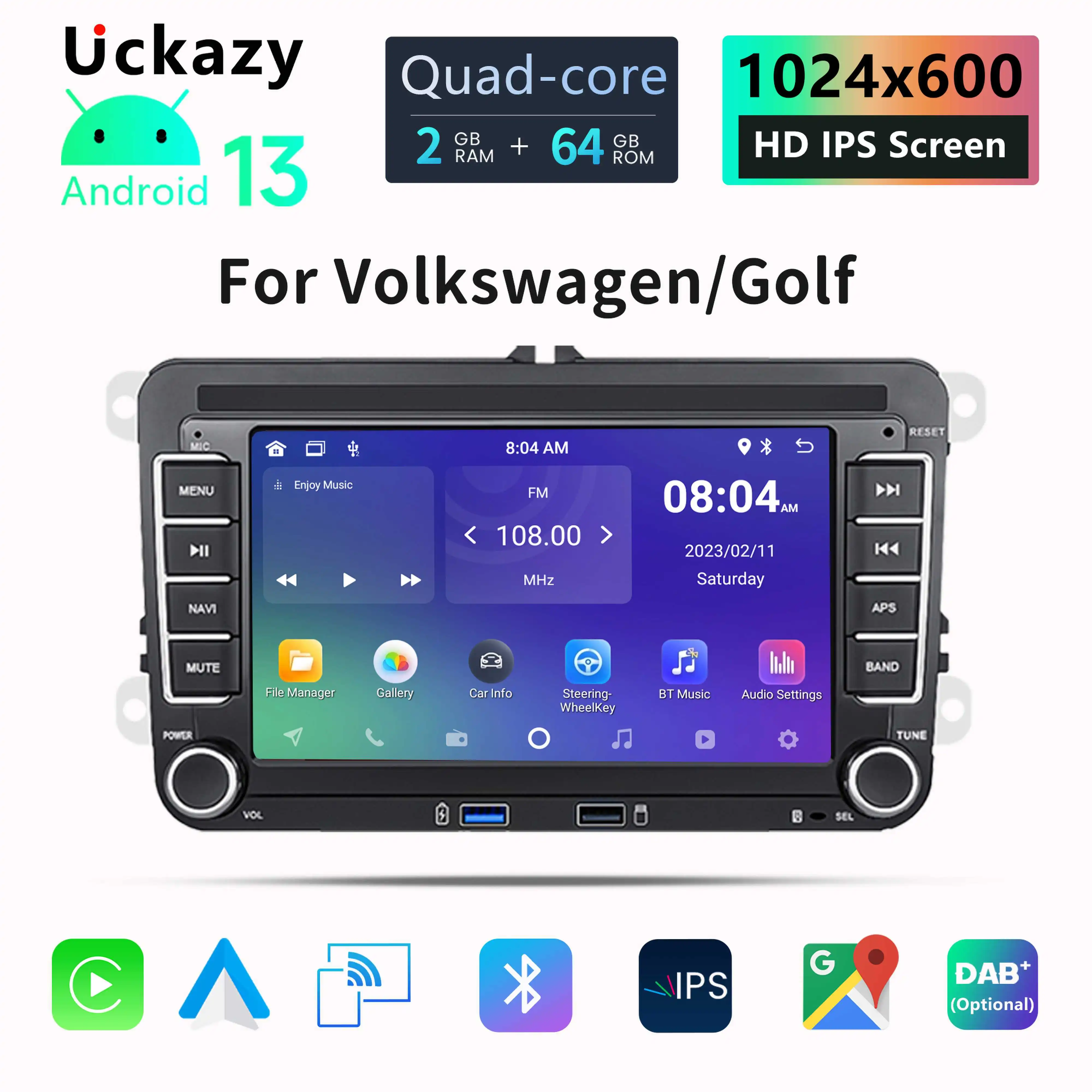 Android-13-AutoRadio-For-VW-Amarok-POLO-GOLF-5-6-Plus-PASSAT-B6-B7 ...