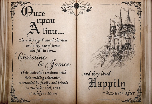 Once Upon A Time Fairy Tale Book