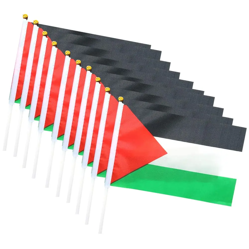 10-Pcs-Palestine-Or-Israel-Mini-Hand-Waving-Flag-14x21cm-With-30cm ...