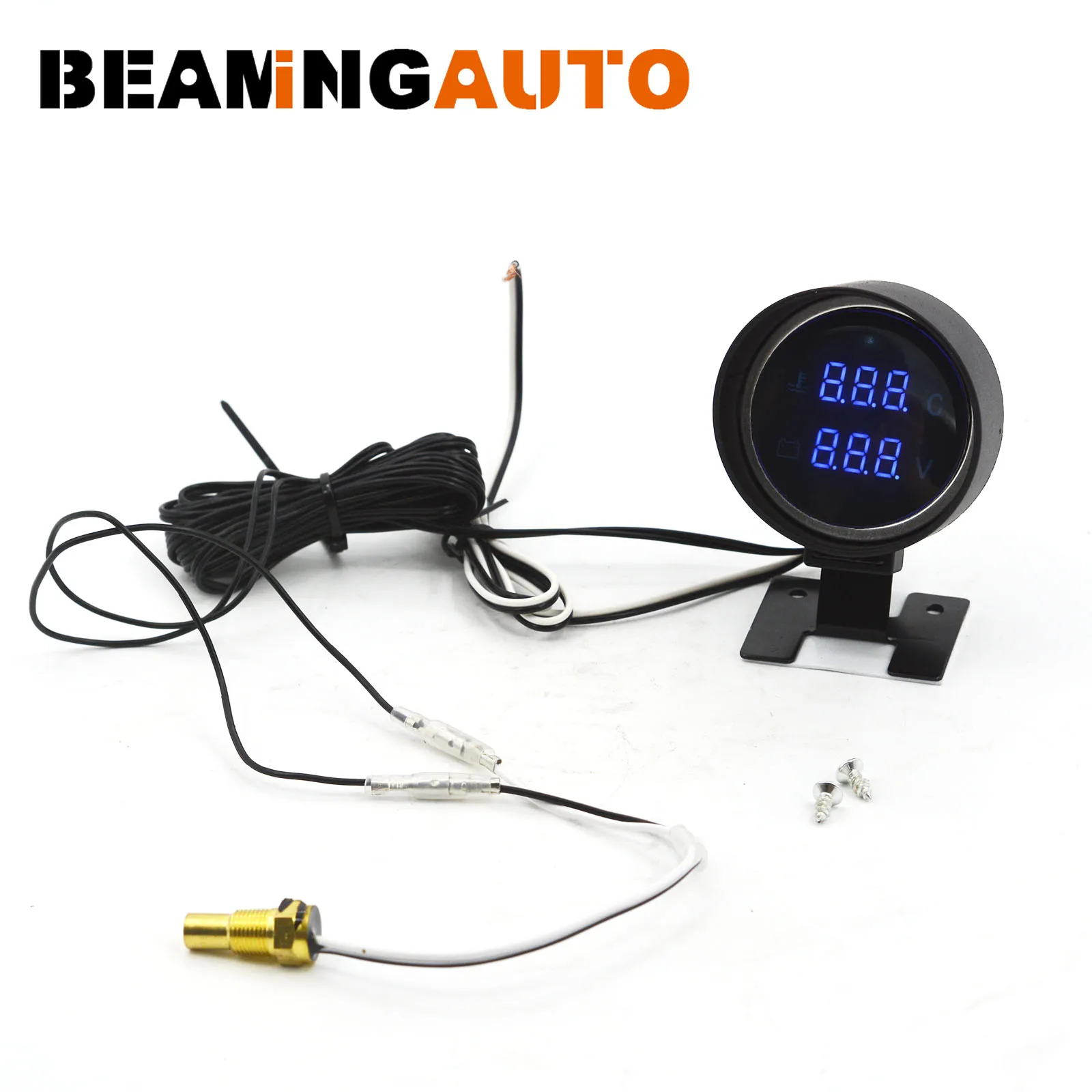 2-in-1-LCD-Digital-Car-Water-Temperature-Gauge-Voltmeter-With-Water ...