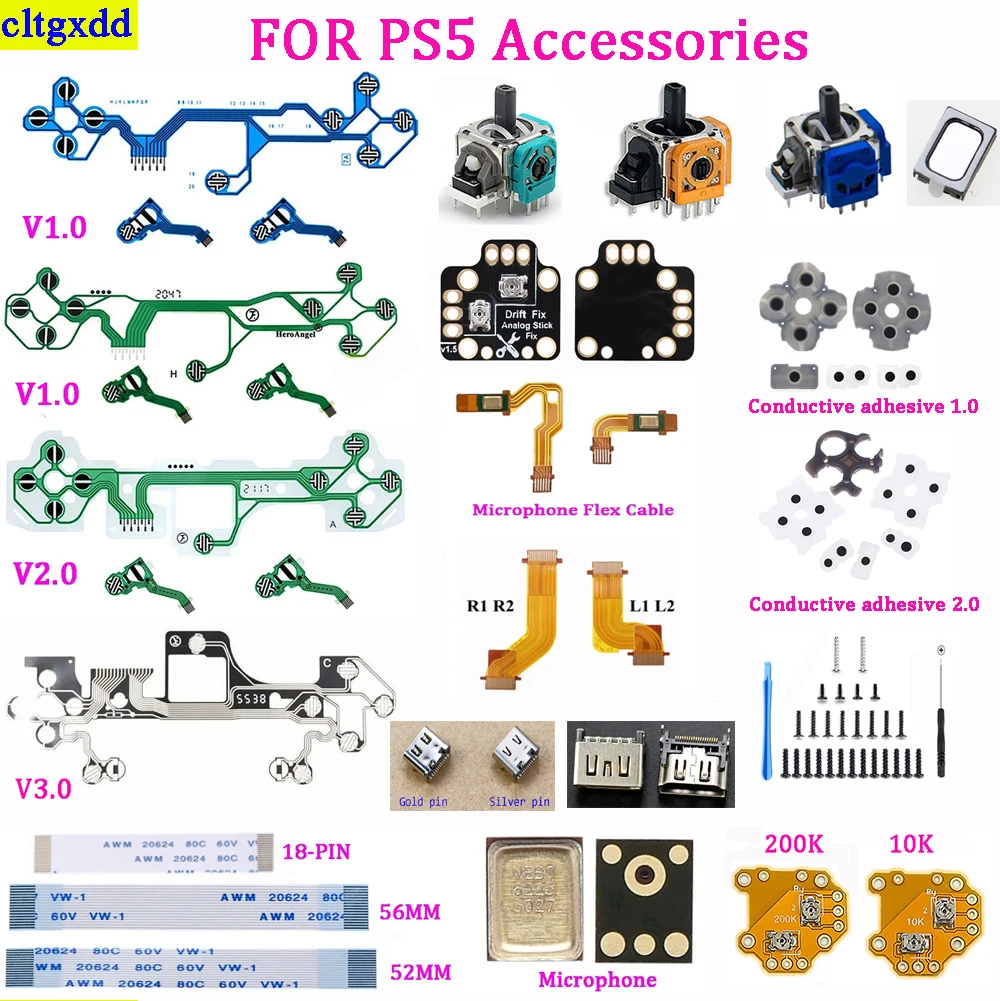 FOR-PS5-controller-original-flexible-cable-V1-0-V2-0-V3-0-conductive ...