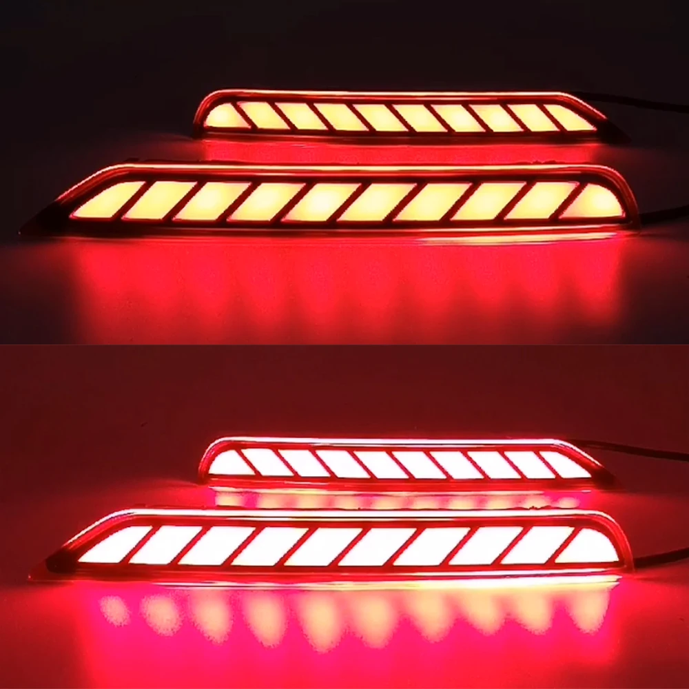 Car-LED-Reflector-Rear-Fog-Lamp-Rear-Bumper-Brake-Light-Dynamic-Turn ...