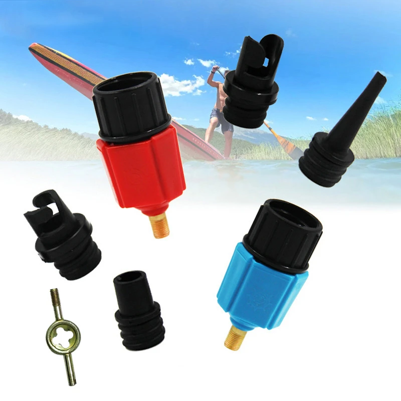 Sup Air Pump Adapter Inflatable Paddle Rubber Boat Kayak Air Valve ...