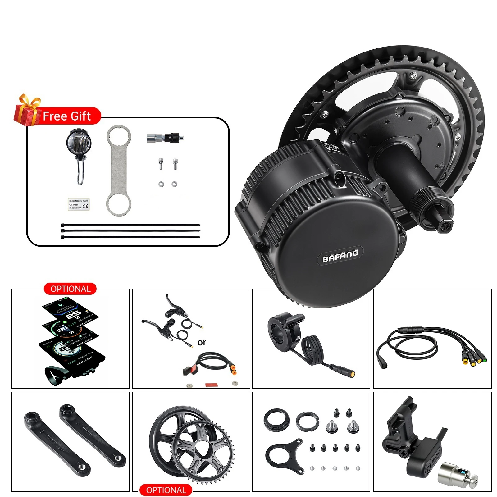 BAFANG BBS02B 48V 750W M315 CAN Bus moteur d'entraînement central vélo ...