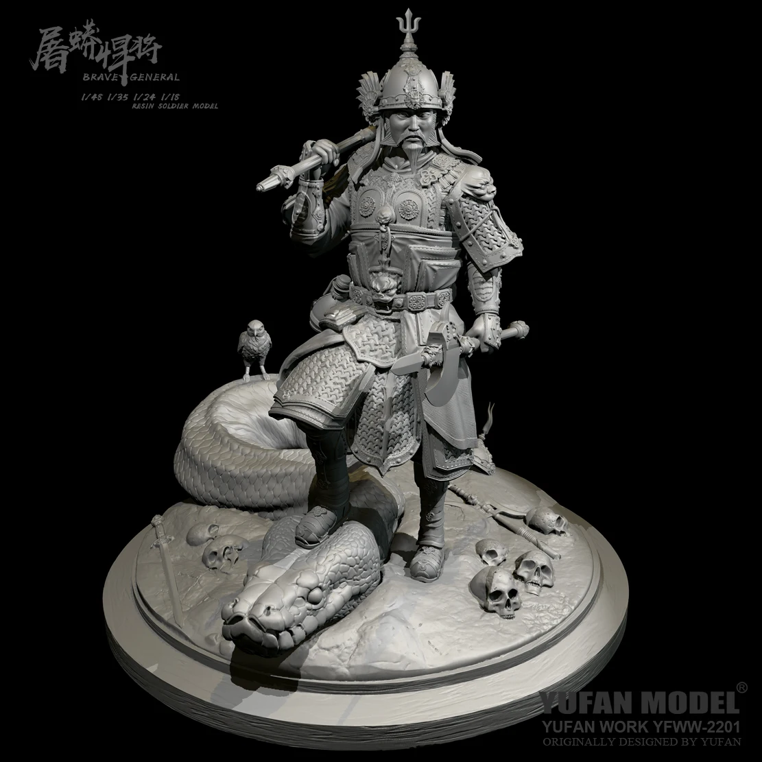 YUFAN-MODEL-Resin-model-kits-figure-colorless-and-self-assembled-3D ...
