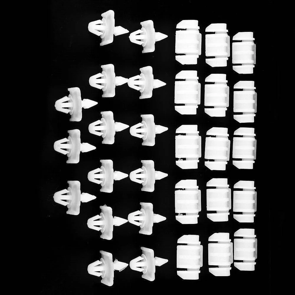 30PCS Parts Brackets Clips Planking For Mercedes Sacco 190 W201 W124 ...