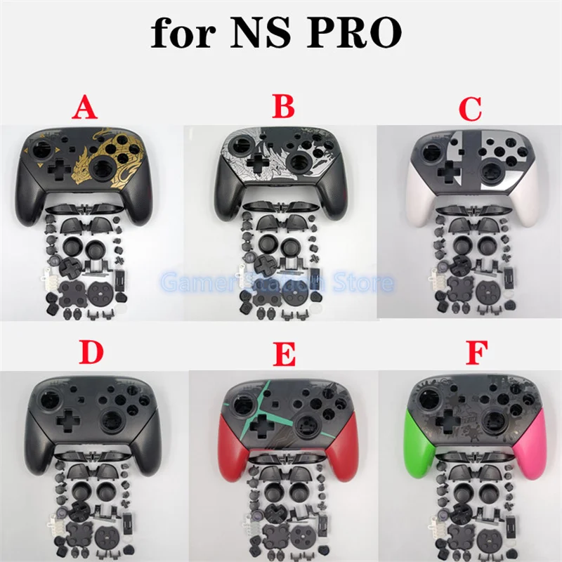1set For Nintendo switch PRO controller DIY plastic case housing shell ...