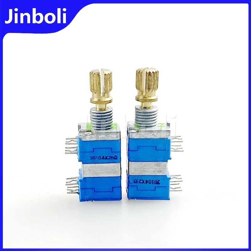 2PCS 09 Type 4 Link Double Adjustable Potentiometer B100K B104*2 Push ...