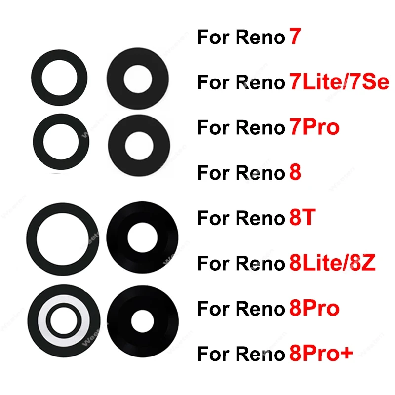 Back Lens Glass For OPPO Reno 7 8 Pro Plus Lite 7Se 7Z 8Z 4G 5G Rear ...