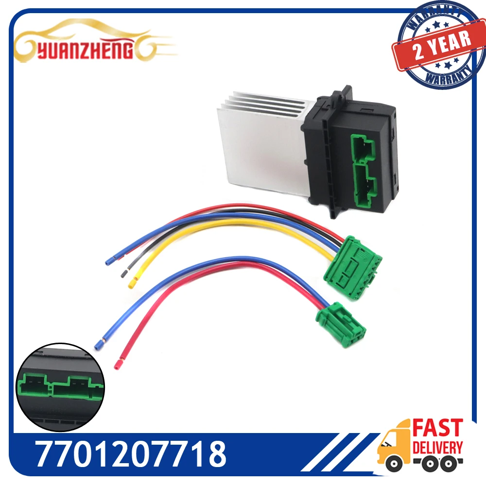 Car 7701207718 7701048390 Heater Blower Resistor Connector Wire For ...
