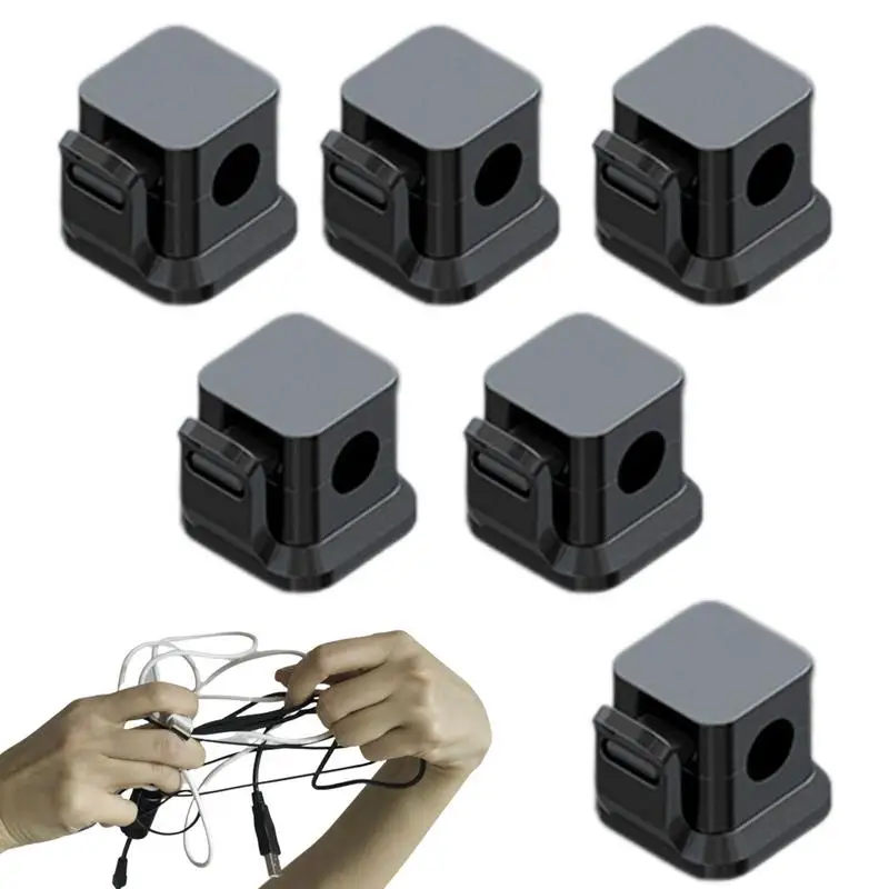 Adhesive-Cable-Clips-6pcs-Sticky-Charging-Cable-Organizer-Keepers-Hide ...